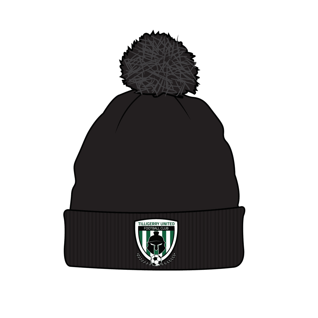 Beanie Pom Pom - Tilligerry United FC - Sportsclique Shop