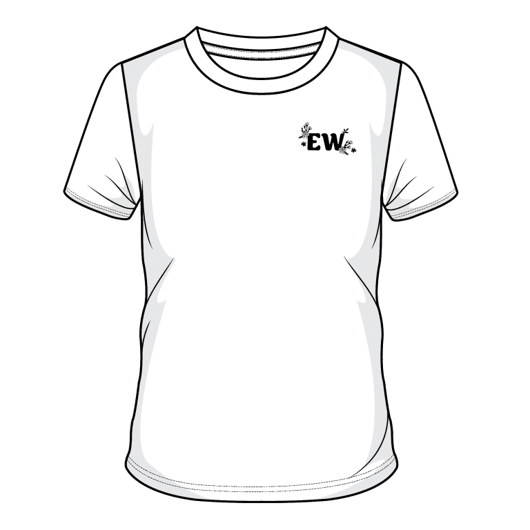 WHITE TEE KIDS- Emma's Warriors - Sportsclique Shop