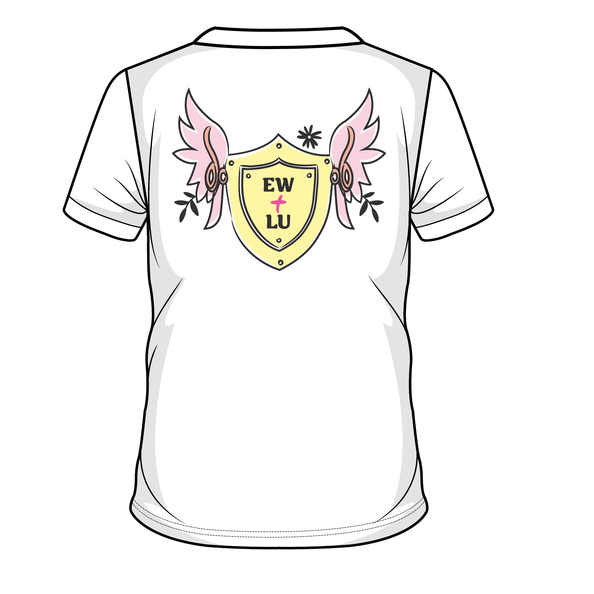 EW+LU TEE YOUTH WHITE - Emma's Warriors - Sportsclique Shop