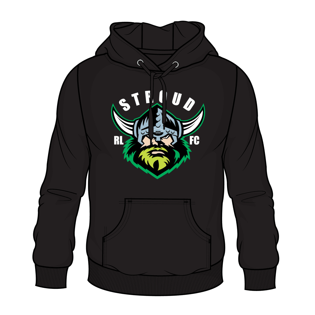Stroud Raiders ADULT Supporter Stencil Fleece Hoodie - 350 grams ALLOW ...